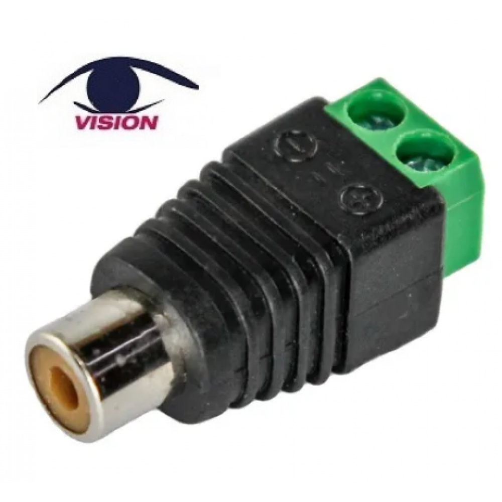 Conector de RCA Hembra a Bornera