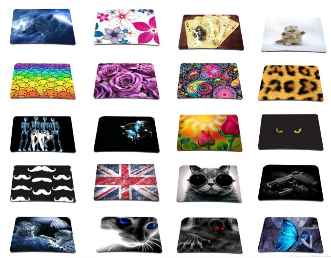 Pad para mouse estampado rectangular - 250mm x 290mm - Varios diseños