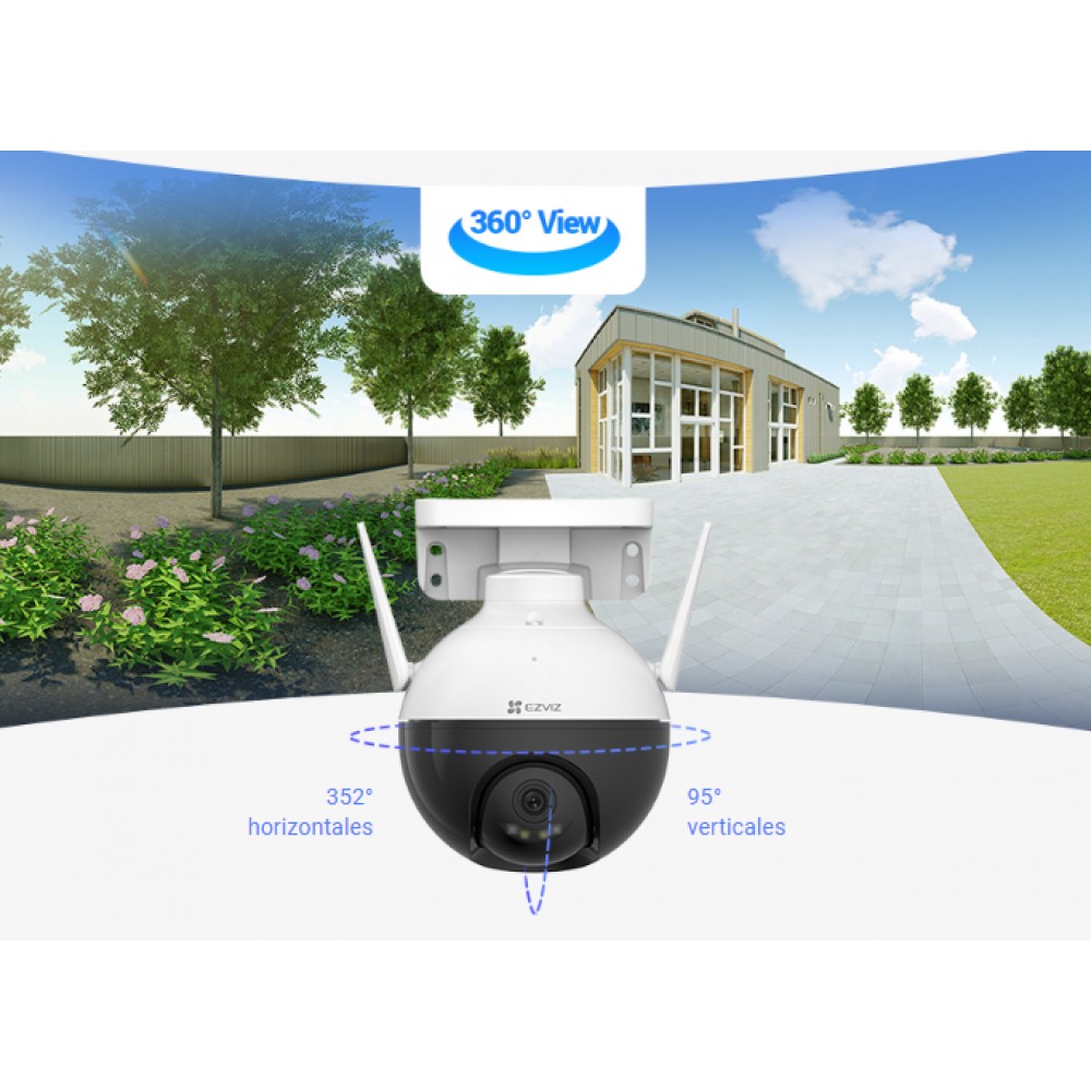 CS-C8W-A0-1F4WKFL(4mm) - Cámara Domo PT WIFI - 2K+4MP - EZVIZ